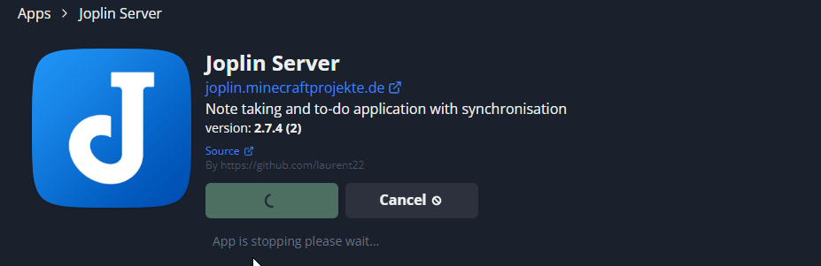 App Stuck At Stopping · Issue 245 · Runtipi Runtipi · Github