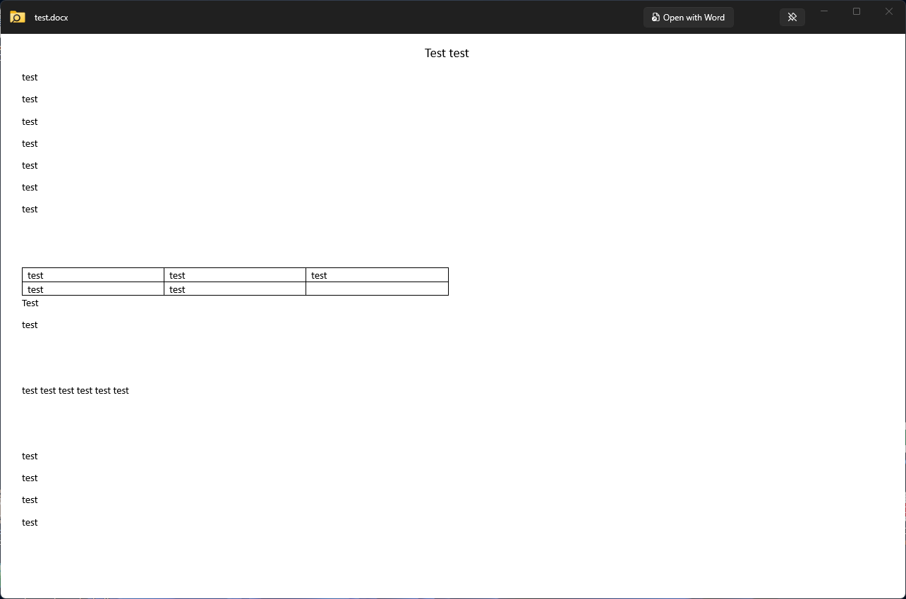 [Peek] Word document opens full screen (similar to Web layout in Word ...