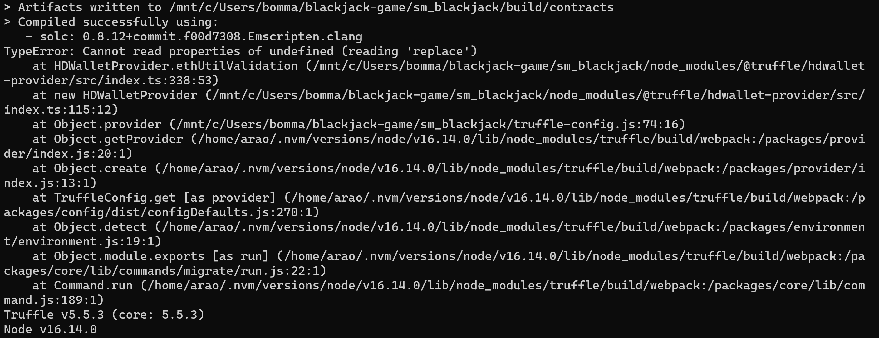 Truffle Migration Issue Cannot Read Properties Of Undefined Reading
