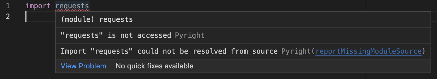 No error message to prompt even though the package is not installed ...