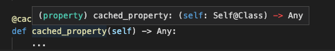 Semantic highlighting for cached_property? · Issue #489 · microsoft/pylance-release · GitHub