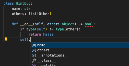 [Type hints] Pylance is confused by `type(parameter_name)` instructions · Issue #4942 ...