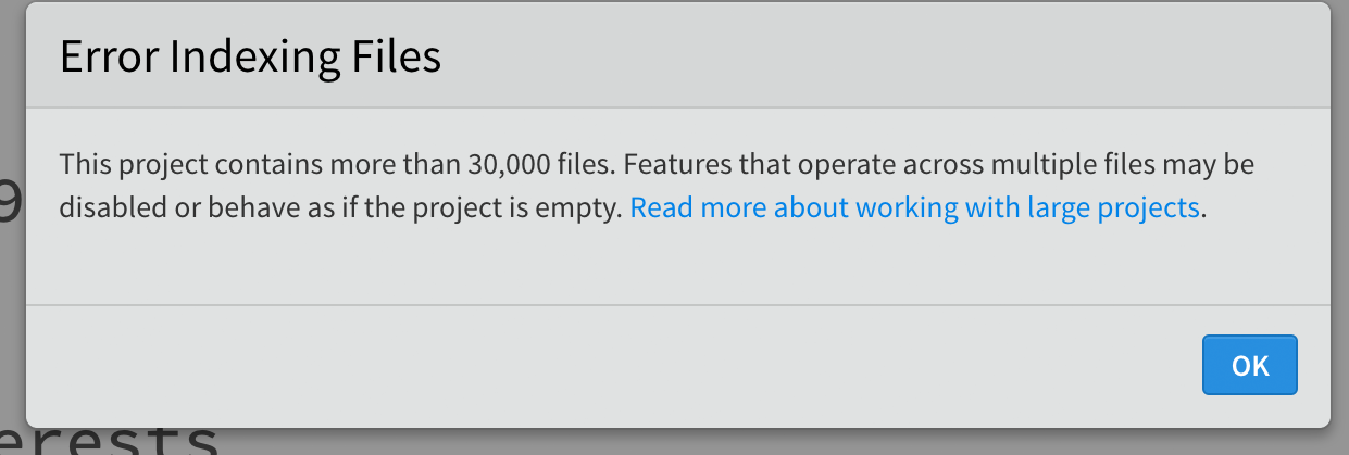 Large Projects · Issue #14962 · adobe/brackets · GitHub