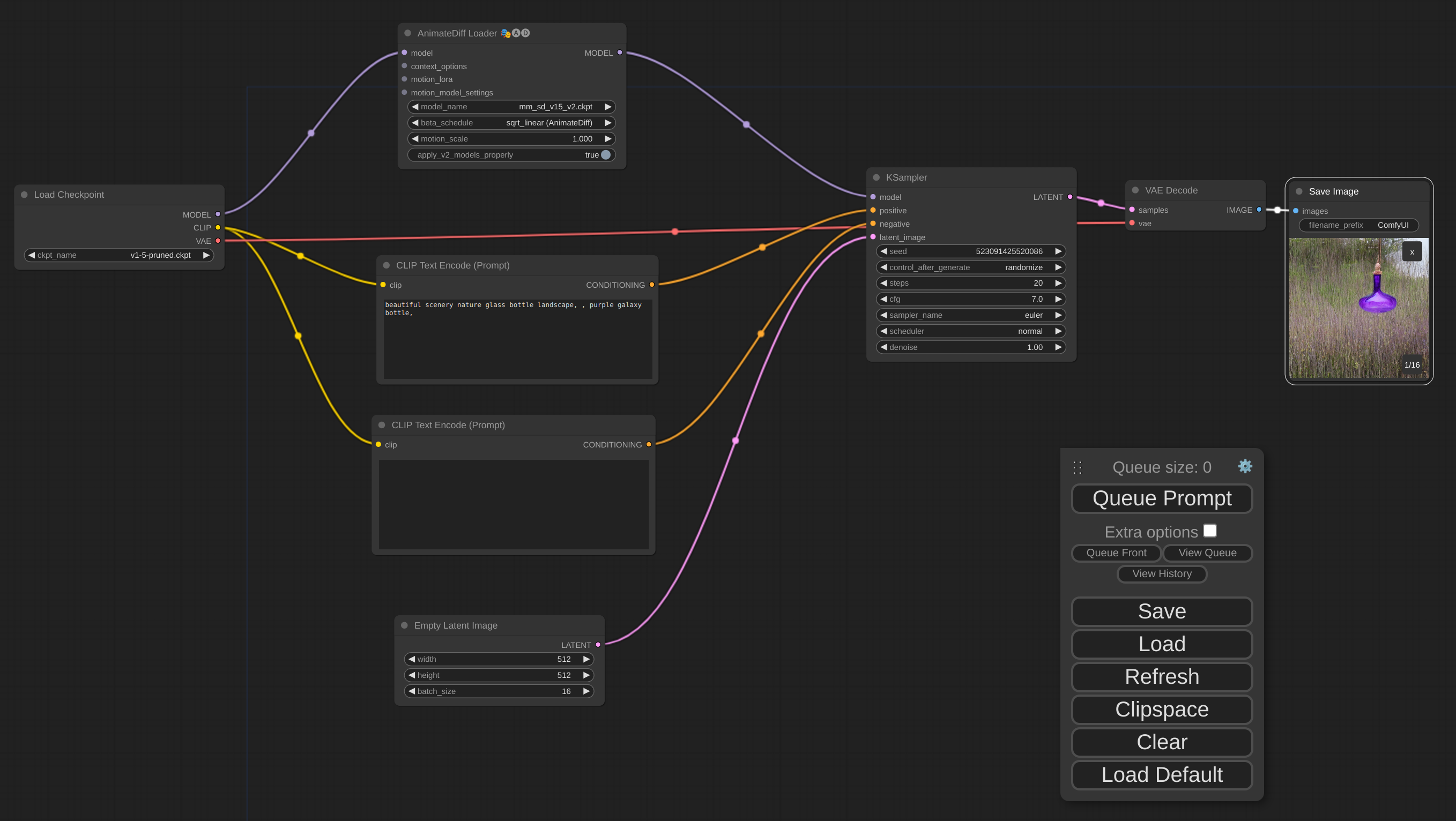 Using 'AnimateDiff Loader' node produces random colored output · Issue #181 · Kosinkadink ...