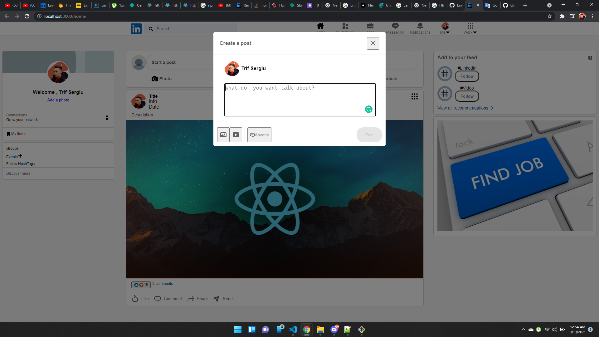 GitHub - OneS18/Linkedin: This is Linkedin-Clone . An app that you can ...