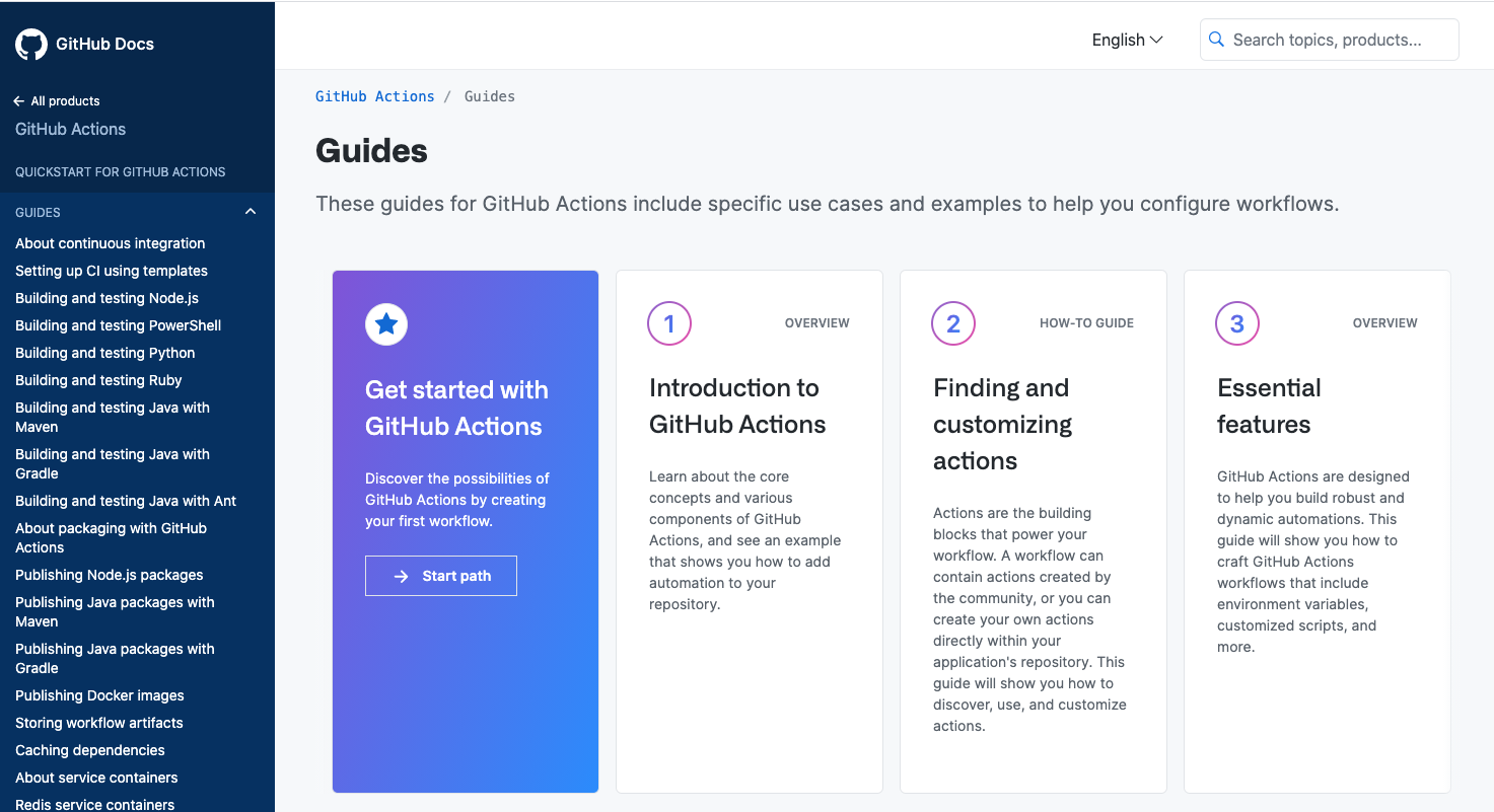 Let us know what you think of the new guides section! · Issue #31611 · github/docs · GitHub