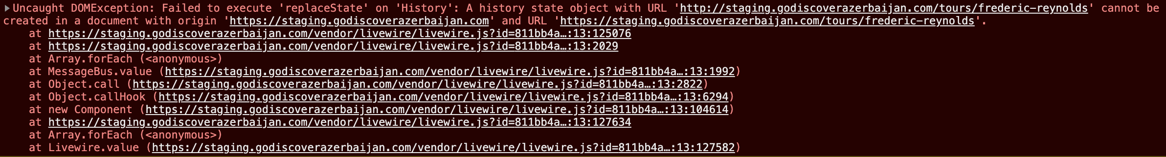 "DOMException: The operation is insecure" on HTTPS · Issue #1529 · livewire/livewire · GitHub