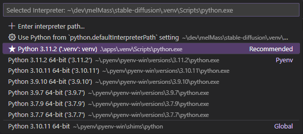 Python environment defined in `python.defaultInterpreterPath` not returned in the Python API of ...