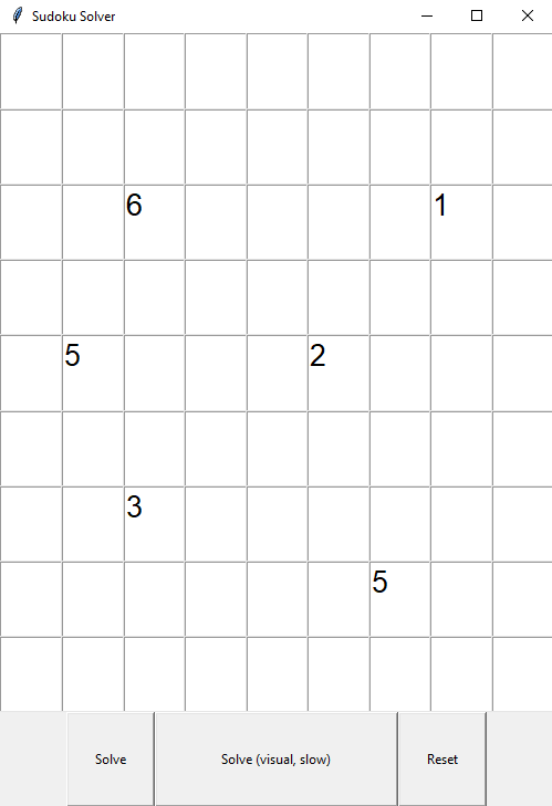 GitHub - knrichter19/SudokuSolver: Simple sudoku solver with backtracking