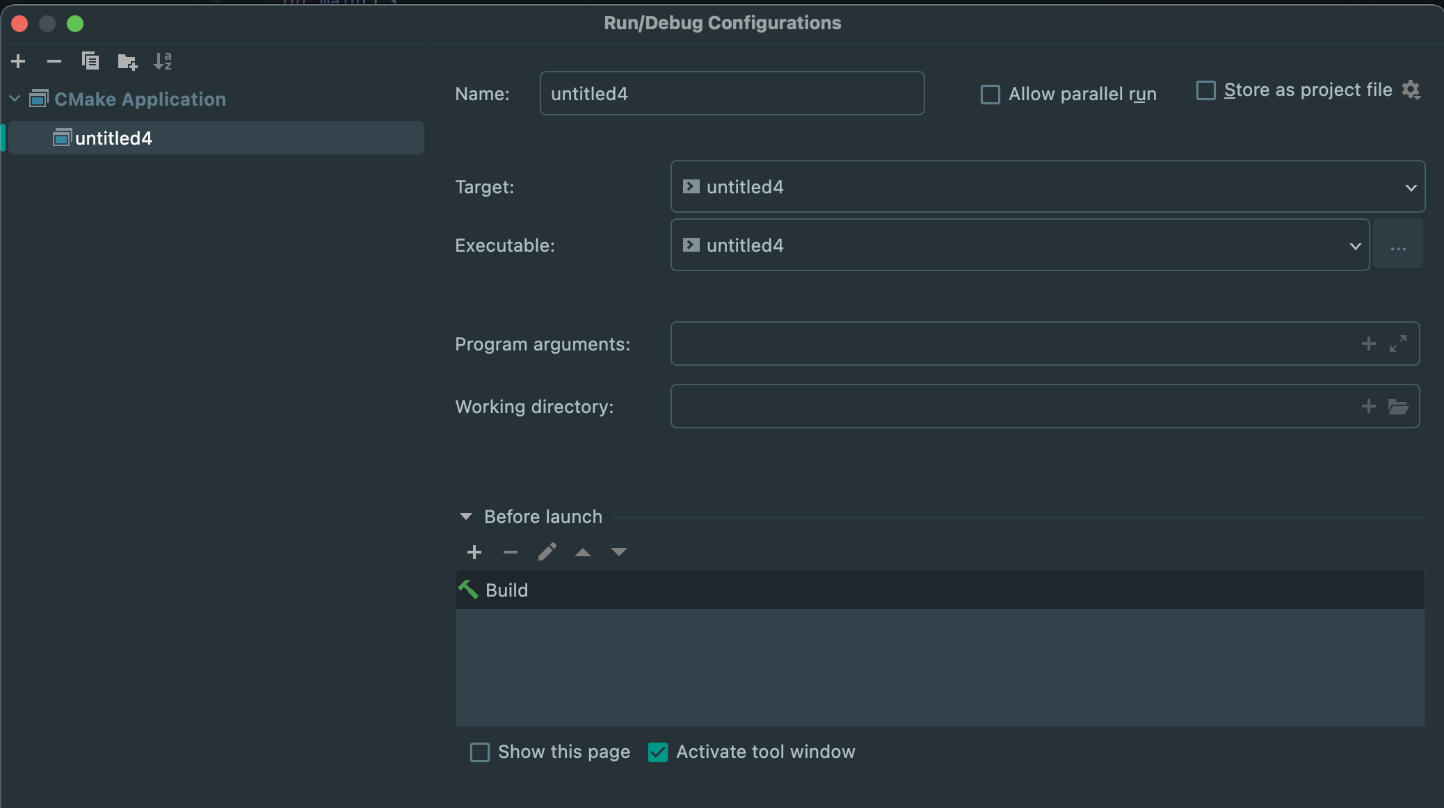 [Bug]: Missing "Redirect input", "Run with root privileges" fields in "CMake Application" run ...