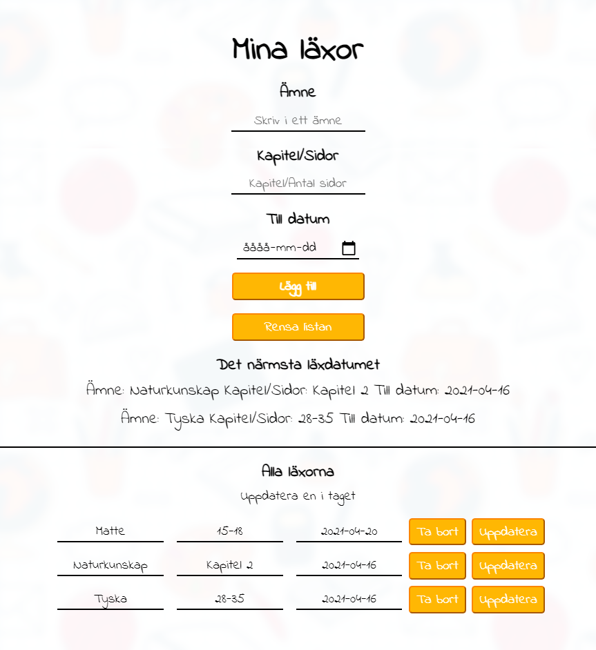 GitHub - Nicklas-Holmqvist/homework-todo: A simple API-build with CRUD in mind. The webapp is a ...