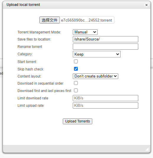 WebUI can't use skip hash check with Content layout:Don't create subfolder · Issue #16807 ...