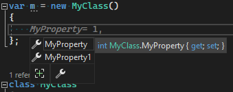 Add `=` for property completions inside initializers · Issue #65130 ...