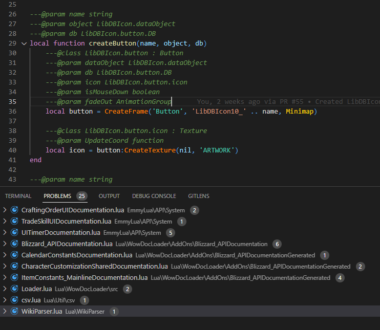 Add LibDBIcon-1.0 by Wutname1 · Pull Request #55 · Ketho/vscode-wow-api · GitHub