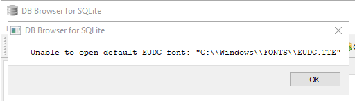 Error message when launching DB4S · Issue #2480 · sqlitebrowser/sqlitebrowser · GitHub