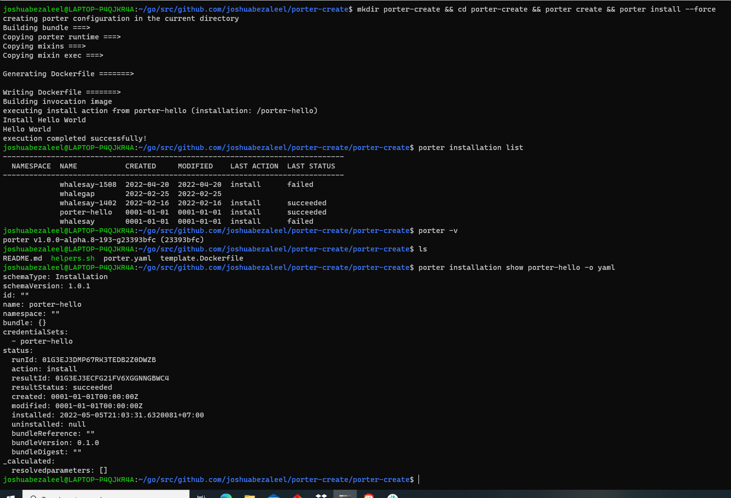 Data not found of creation and modification time of installation · Issue #2055 · getporter ...