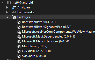 Error when using GeneratePdf() on ANDROID system in MAUI. System.TypeLoadException & QuestPDF ...