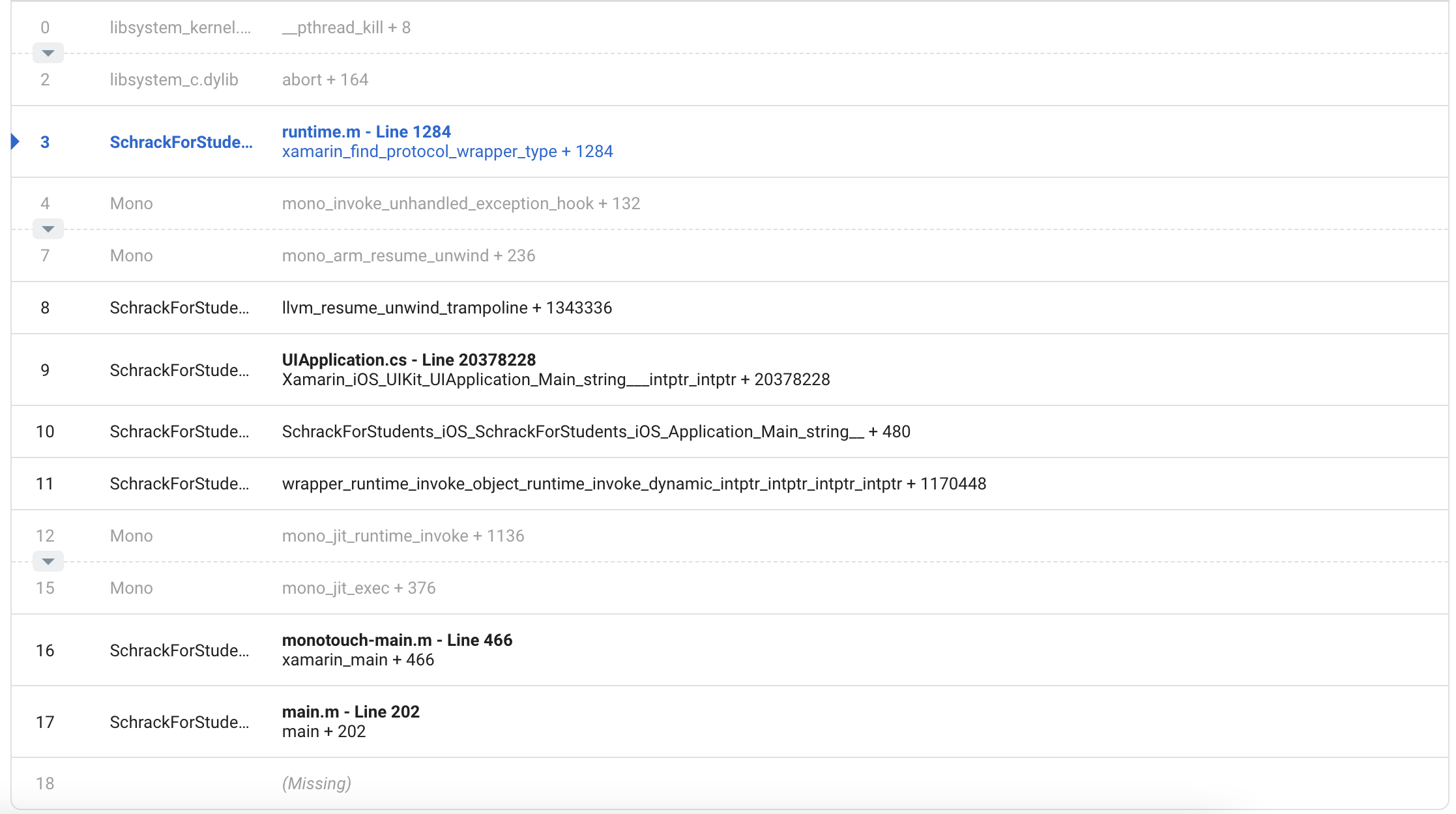 Xamarin Forms App Crashes In Background On Ios 15 Runtime M Line 1284 Xamarin Find Protocol