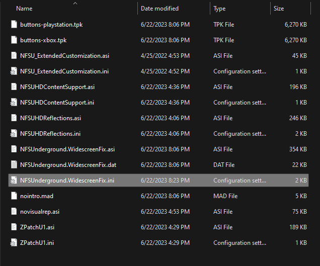 [NFSU] WideScreenFix only partially working · Issue #1346 · ThirteenAG/WidescreenFixesPack · GitHub