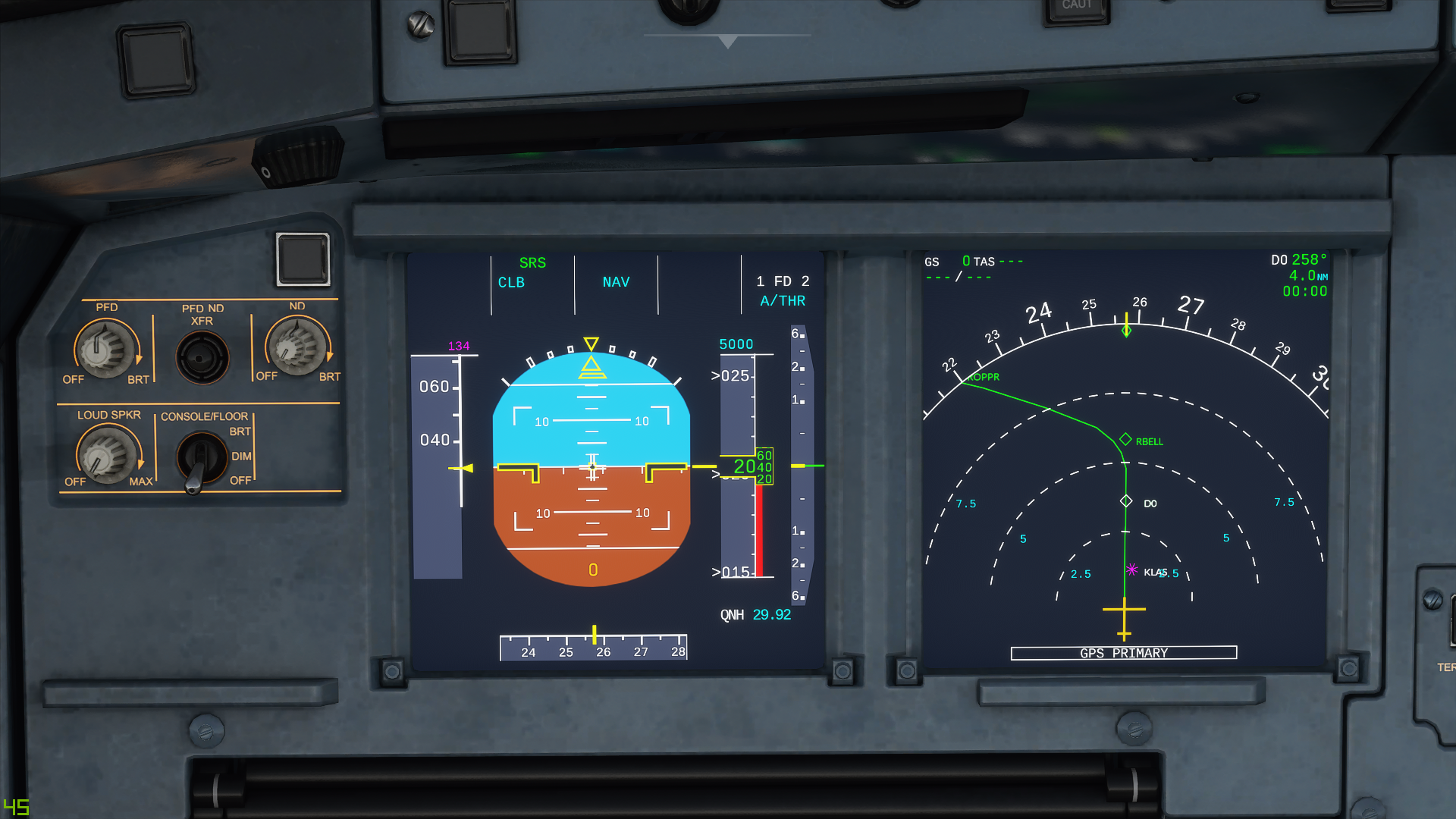 [BUG] Incorrect PFD attitude indicator when on the ground · Issue #1089 ...