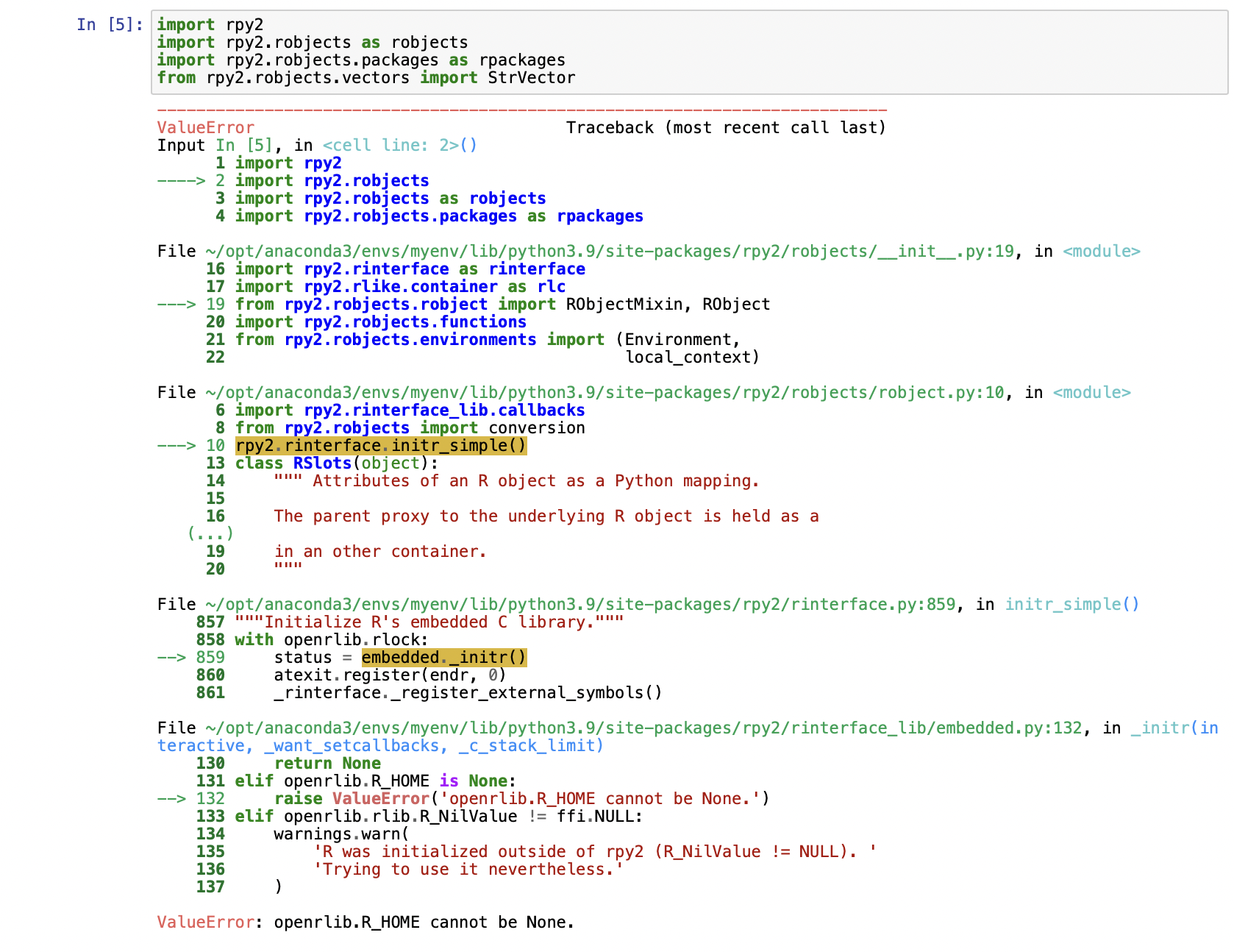 ValueError: openrlib.R_HOME cannot be None. happens when I import from Jupyter Notebook · Issue ...
