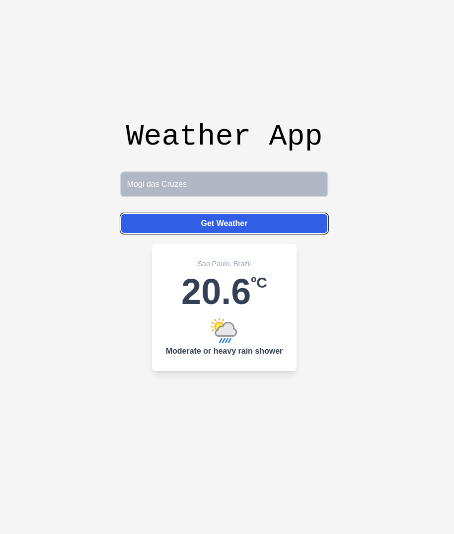 GitHub - ramonbs/Weather-app: Weather application to training ...