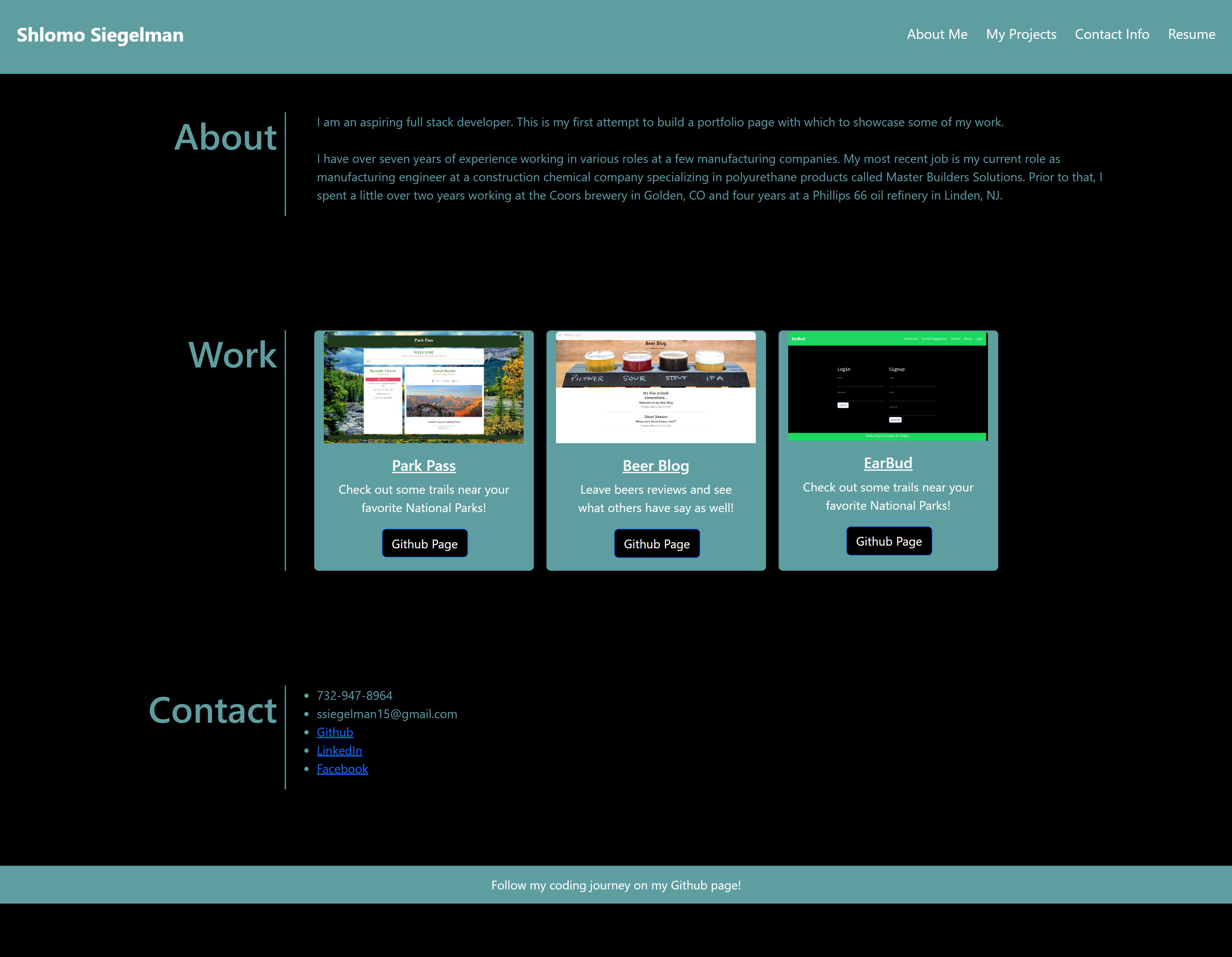 GitHub - ssiegelman15/Shlomo-Portfolio