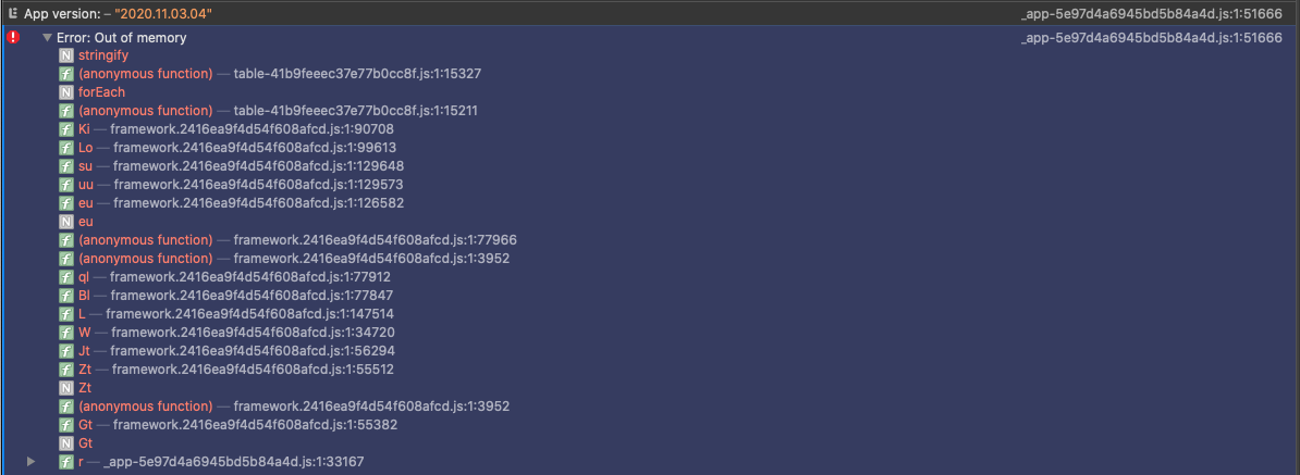 Error: Out of Memory when scrolling table horizontally · Issue #470 · supabase/supabase · GitHub