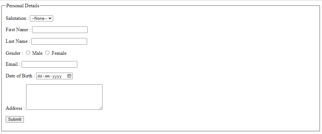 Task - HTML - Forms - Personal Information · akash-coded mern · Discussion #43 · GitHub