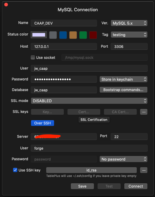Can not connect to MySQL over SSH · Issue #439 · TablePlus/TablePlus · GitHub