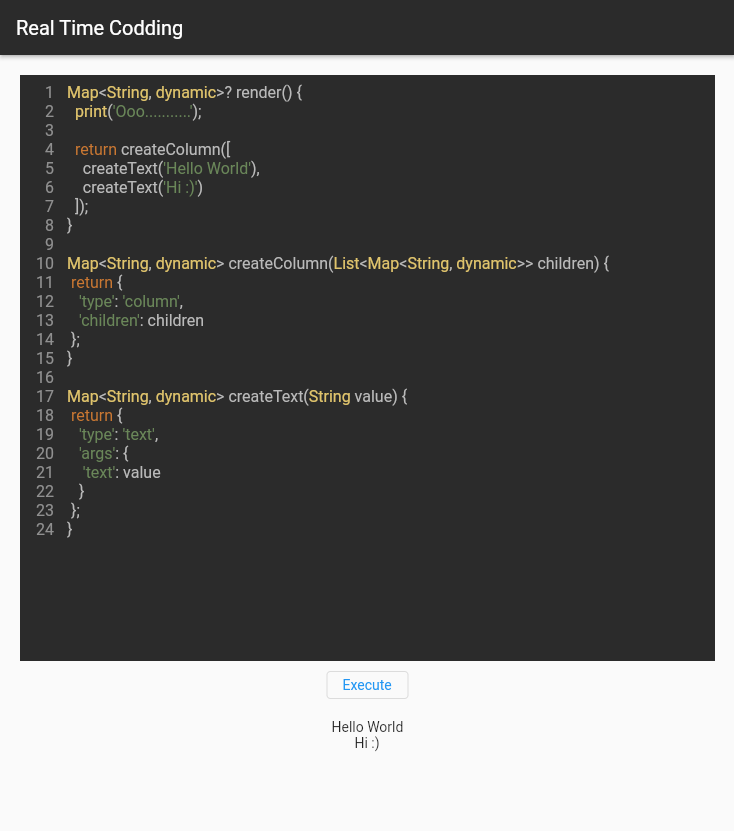 GitHub - Hakitsyu/real_time_codding: Application that makes it possible to program in Dart and ...