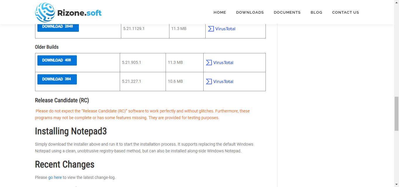 Notepad3 version 5.22.1119.1 RC no download link · Issue #4312 · rizonesoft/Notepad3 · GitHub