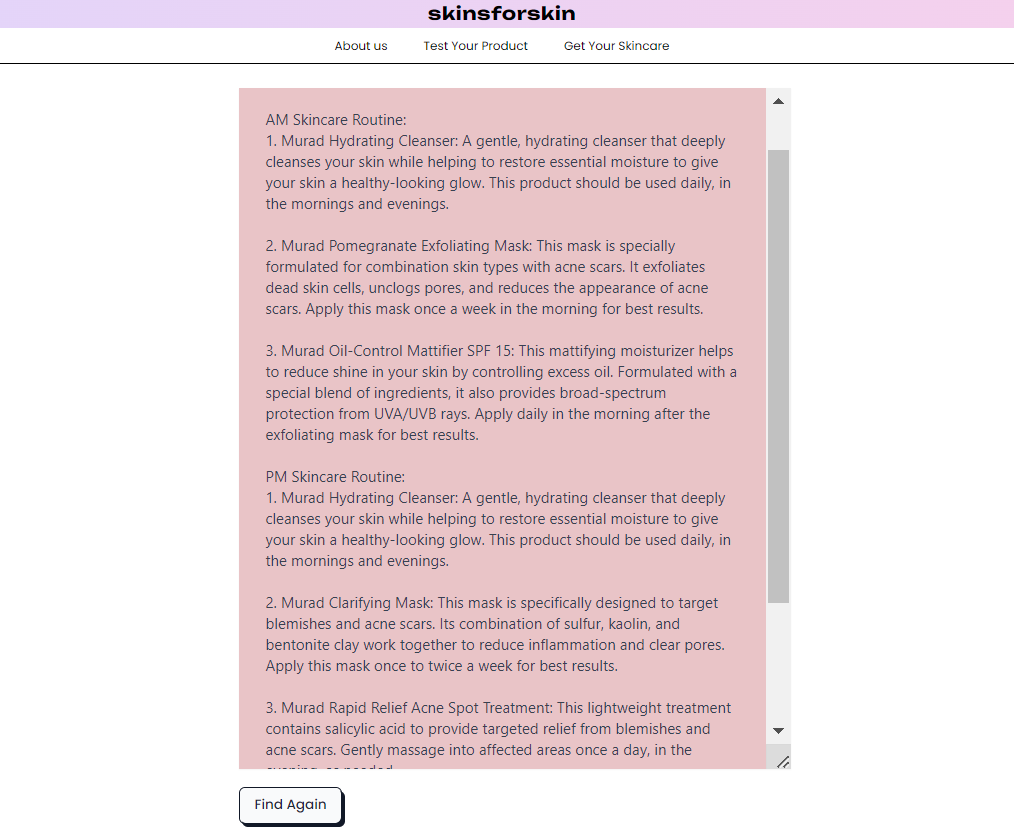 GitHub - enjae/skinsforskin: skinsforskin is a React-based web app that transforms skincare with ...