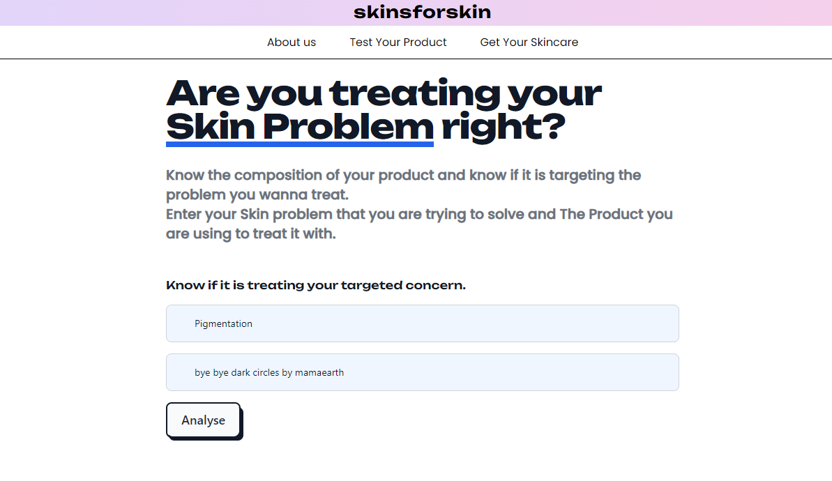 GitHub - enjae/skinsforskin: skinsforskin is a React-based web app that transforms skincare with ...