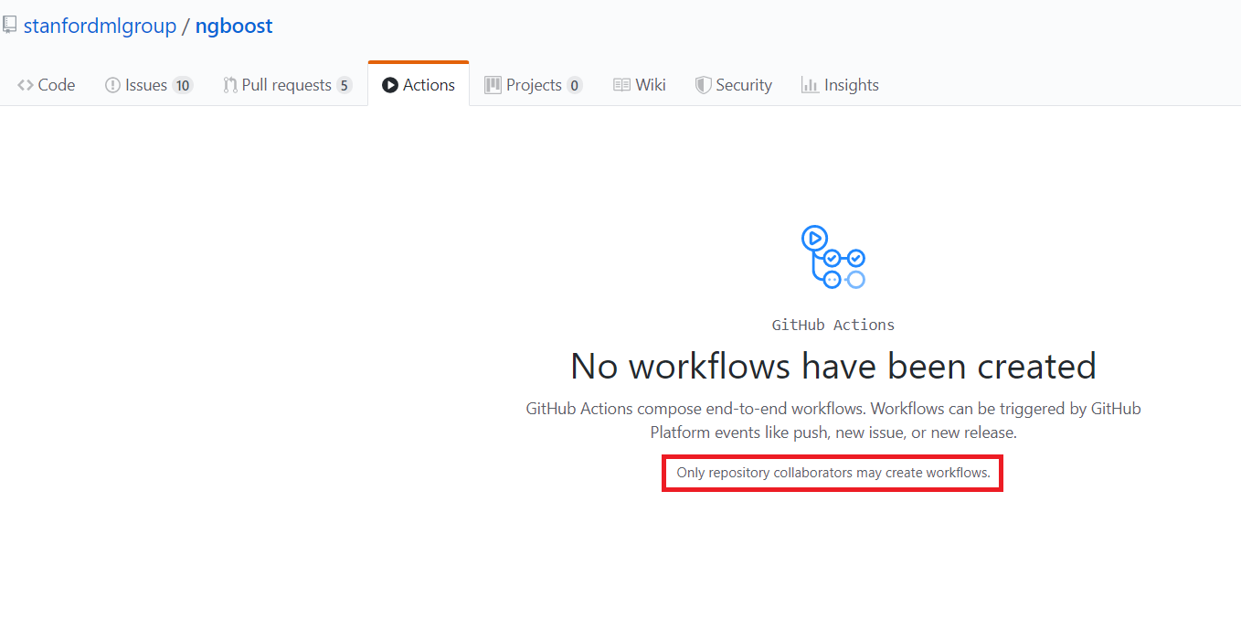 Do you have any plans to use Github Actions? · Issue #36 · stanfordmlgroup/ngboost · GitHub