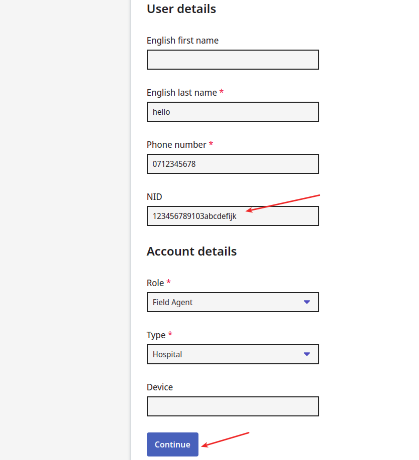 As a System user after clicking new user NID field is taking as invalid though input is valid ...