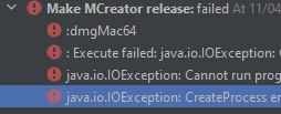 Make Mcreator Release :: Fails · Issue #1111 · MCreator/MCreator · GitHub