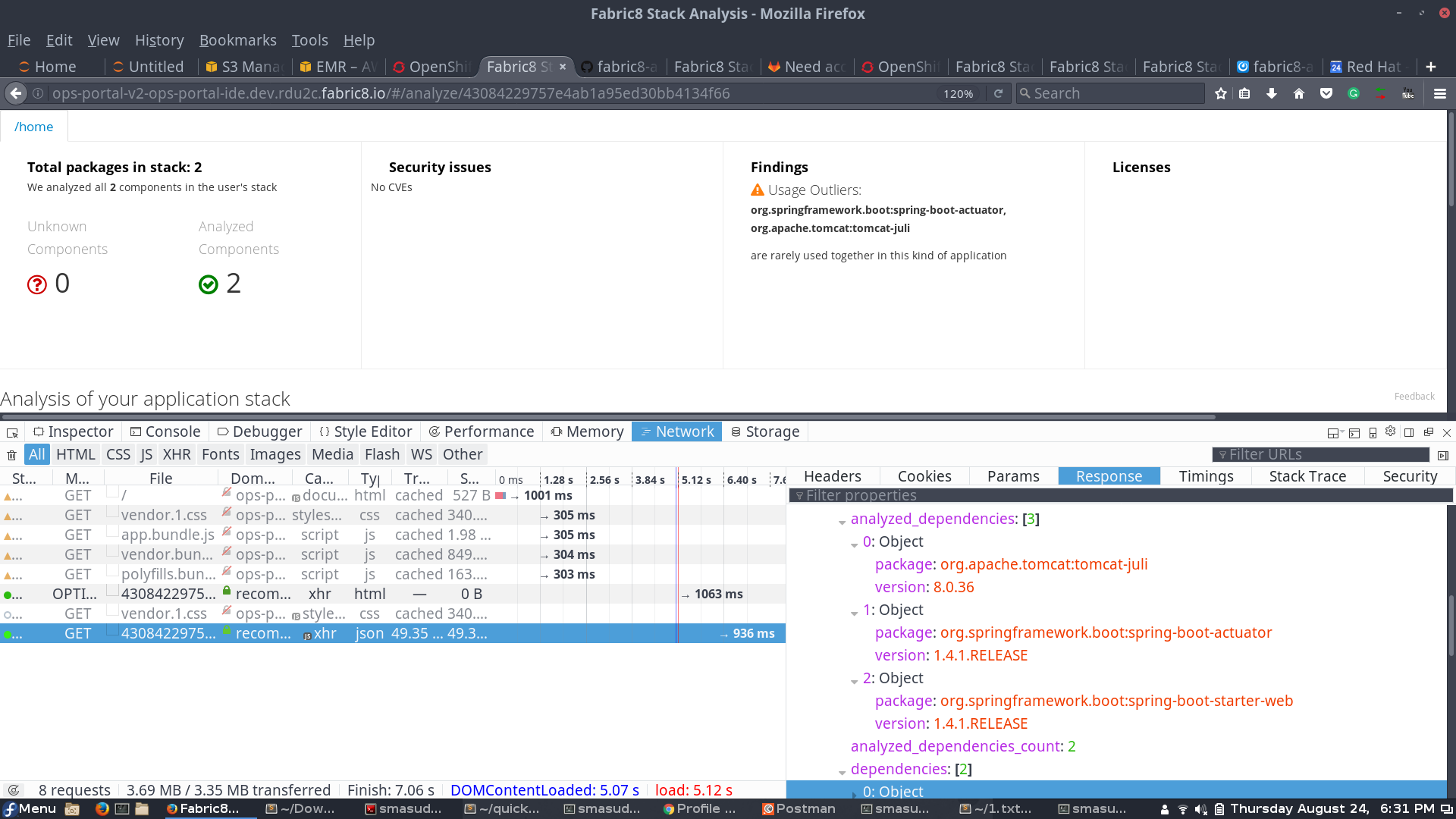 Unknown components' count not proper stack analysis v2 · Issue #849 · openshiftio/openshift.io ...