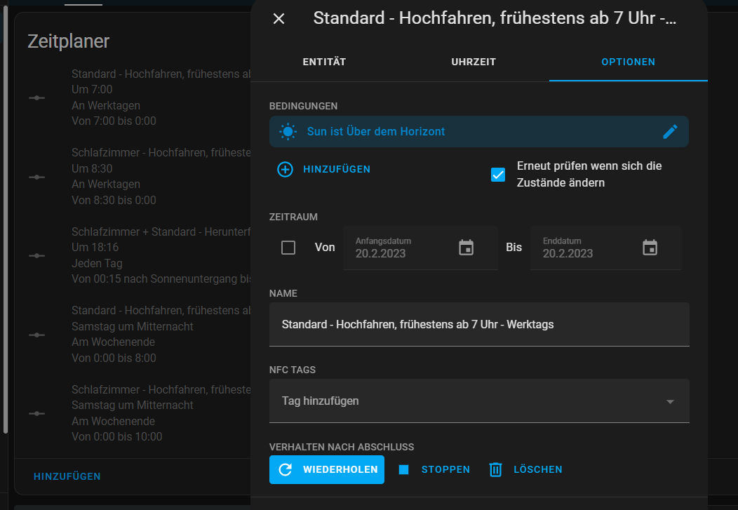 Add Option: Re-Evaluate Condition again after defined time · Issue #679 · nielsfaber/scheduler ...