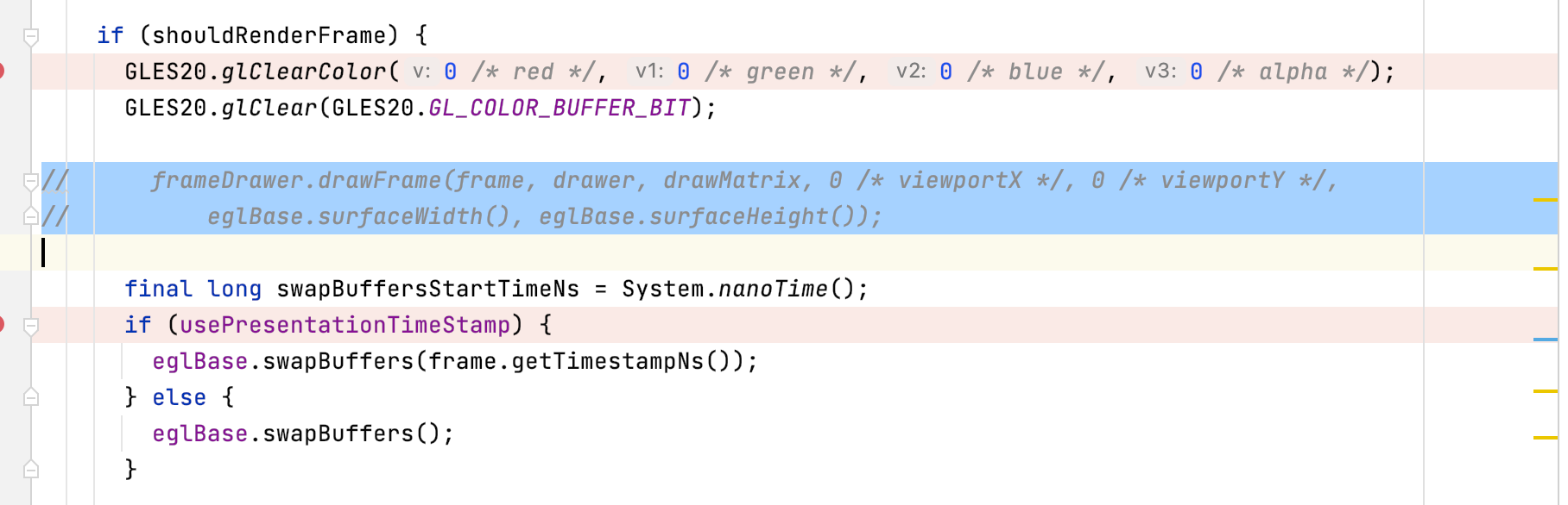 即使什么都不渲染，eglSwapBuffers后得到的是黑色背景 · Issue #66 · ddssingsong/webrtc_android · GitHub