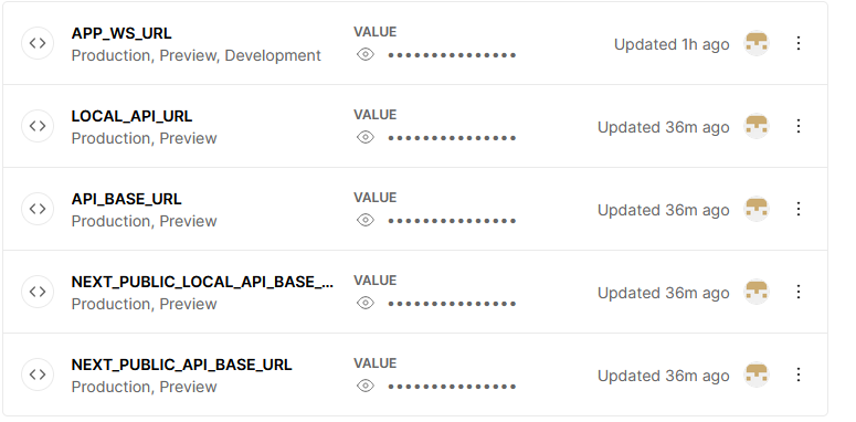 Production environment variables not reflected · vercel next.js ...