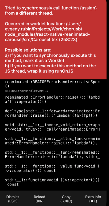 Basic example with colors pops an error · Issue #27 · dohooo/react-native-reanimated-carousel ...