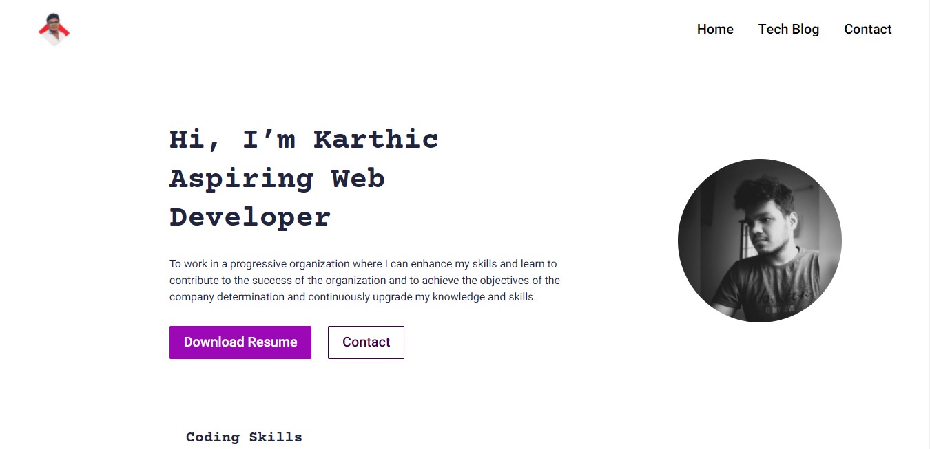 GitHub - simplyKarthic/portfolio: this is a dynamic portfolio site ...