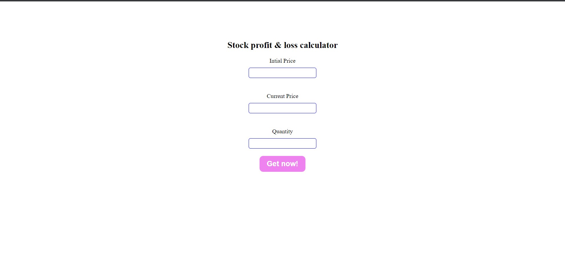 GitHub - techrider27/stock-profit-loss-calculator