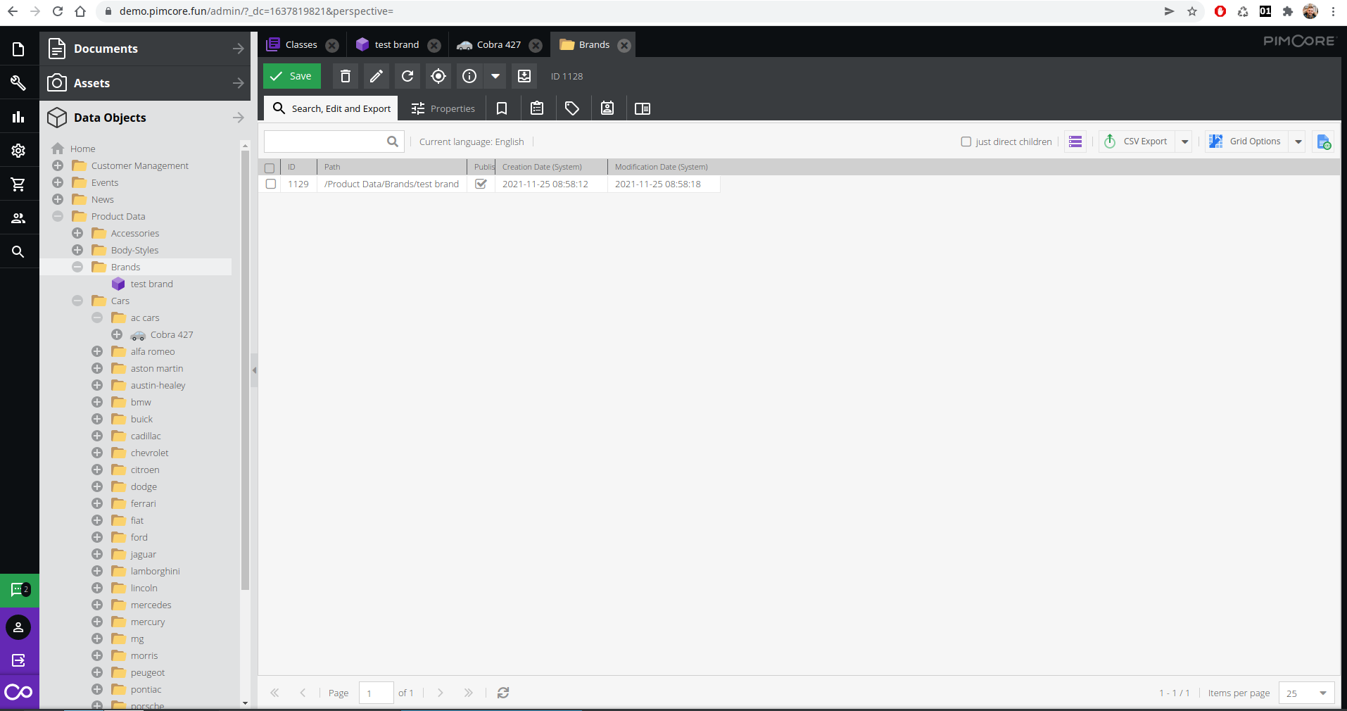 [Bug]: Searching dataobjects not working · Issue #10692 · pimcore/pimcore · GitHub
