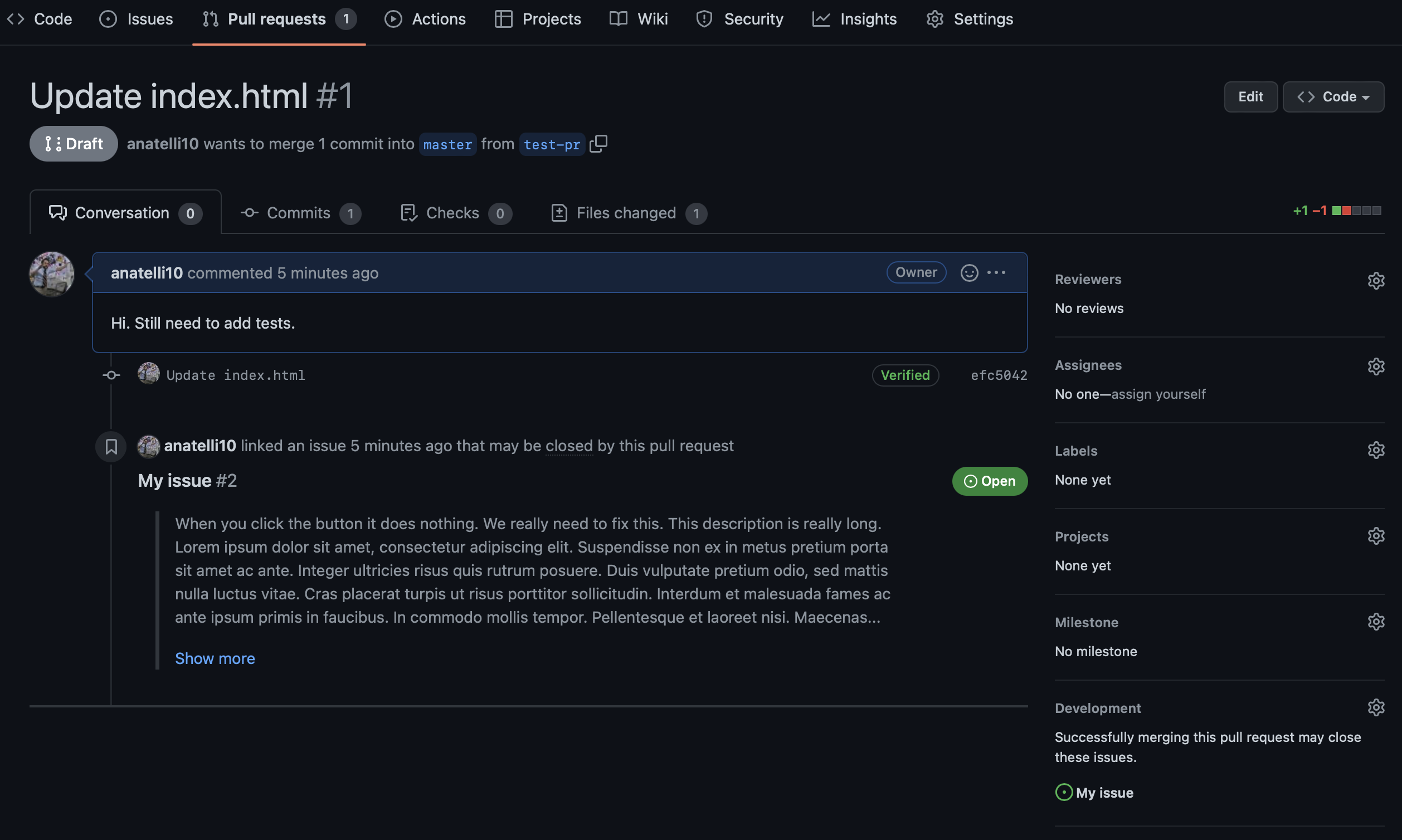 Embed linked issue description in PR Conversation tab · community · Discussion #36588 · GitHub