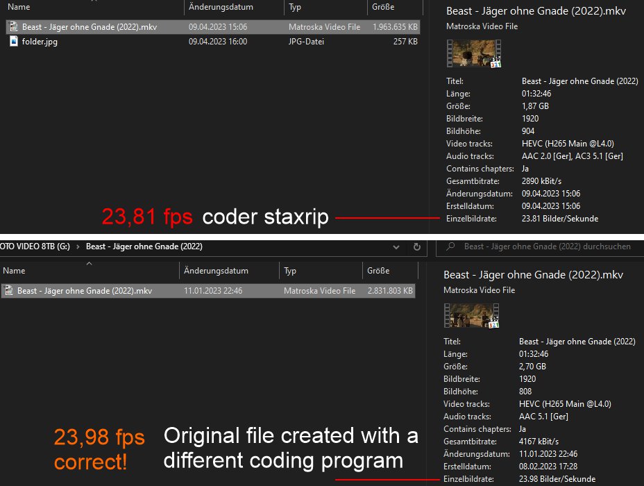 Constant frame rate does not work and wrong display fps in windows explorer · Issue #1006 ...