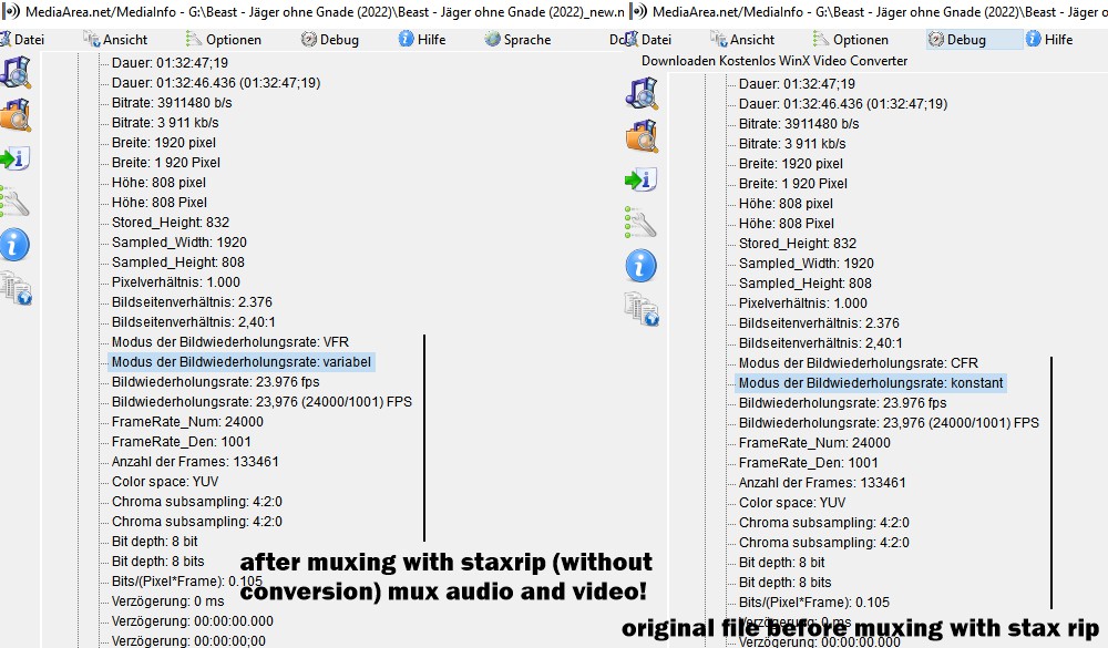 Constant frame rate does not work and wrong display fps in windows explorer · Issue #1006 ...