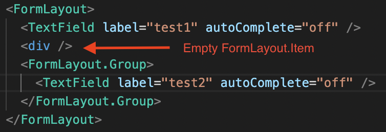 Empty FormLayout.Item renders unnecessary padding · Issue #6956 ...