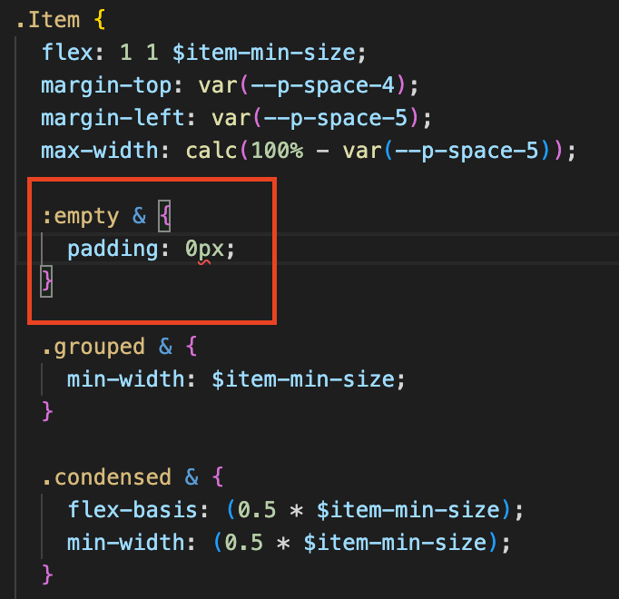 Empty Formlayoutitem Renders Unnecessary Padding · Issue 6956 · Shopifypolaris · Github 